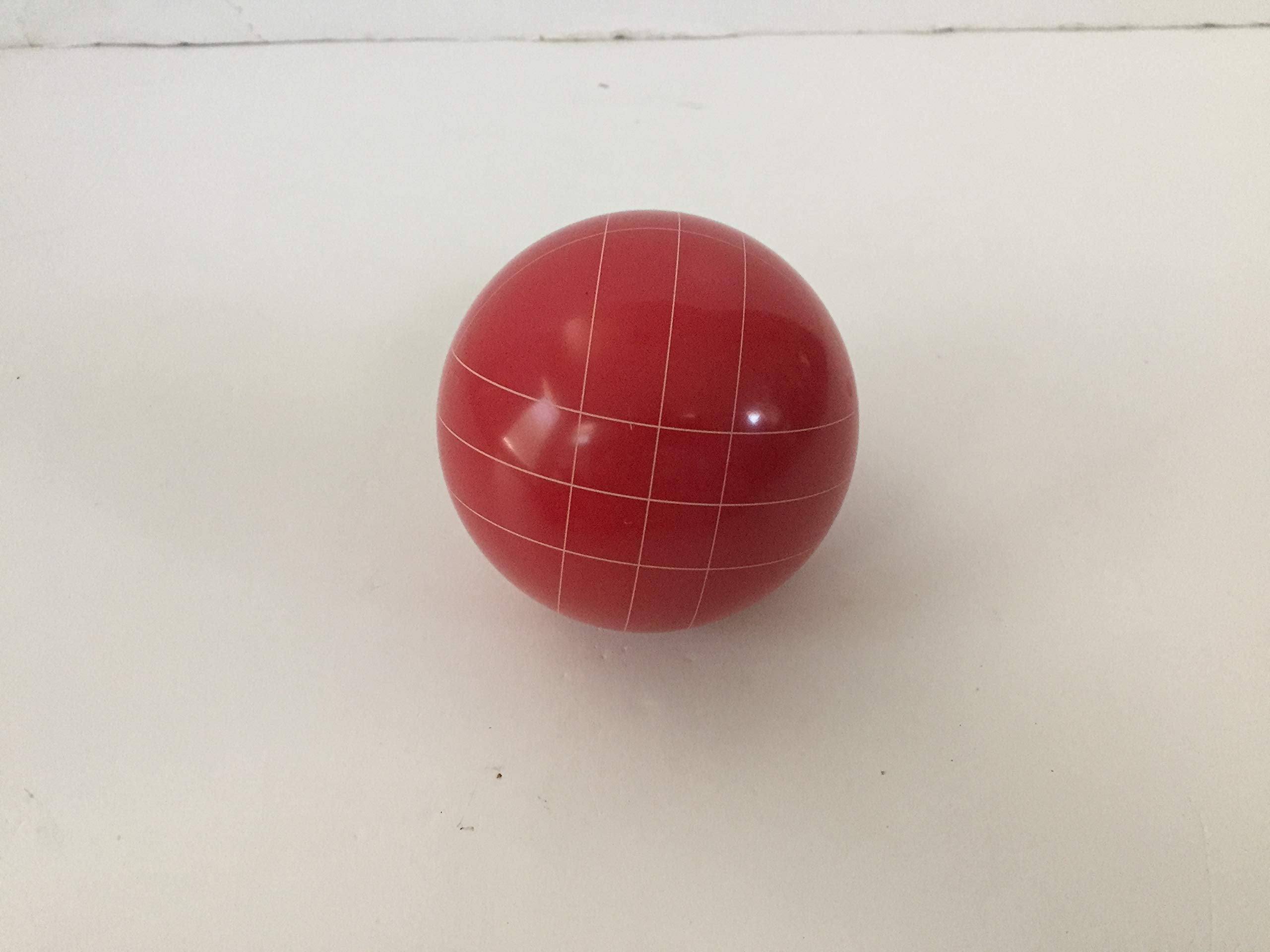 Replacement Bocce Ball - 107mm - Red with Straight line Pattern ...
