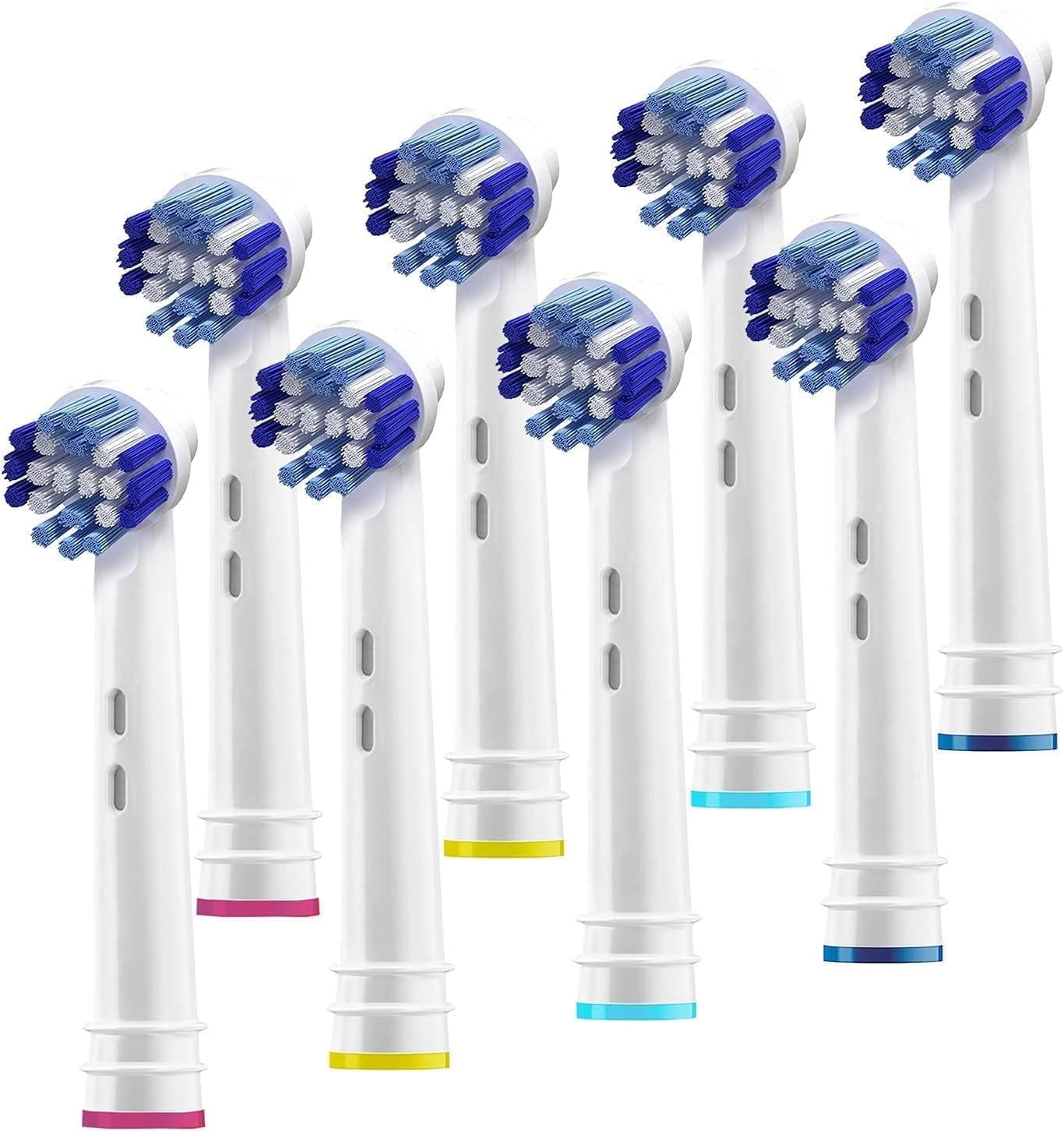 Alayna Soft Toothbrush Replacement Heads, Oral B Compatible, Pack of 8 ...