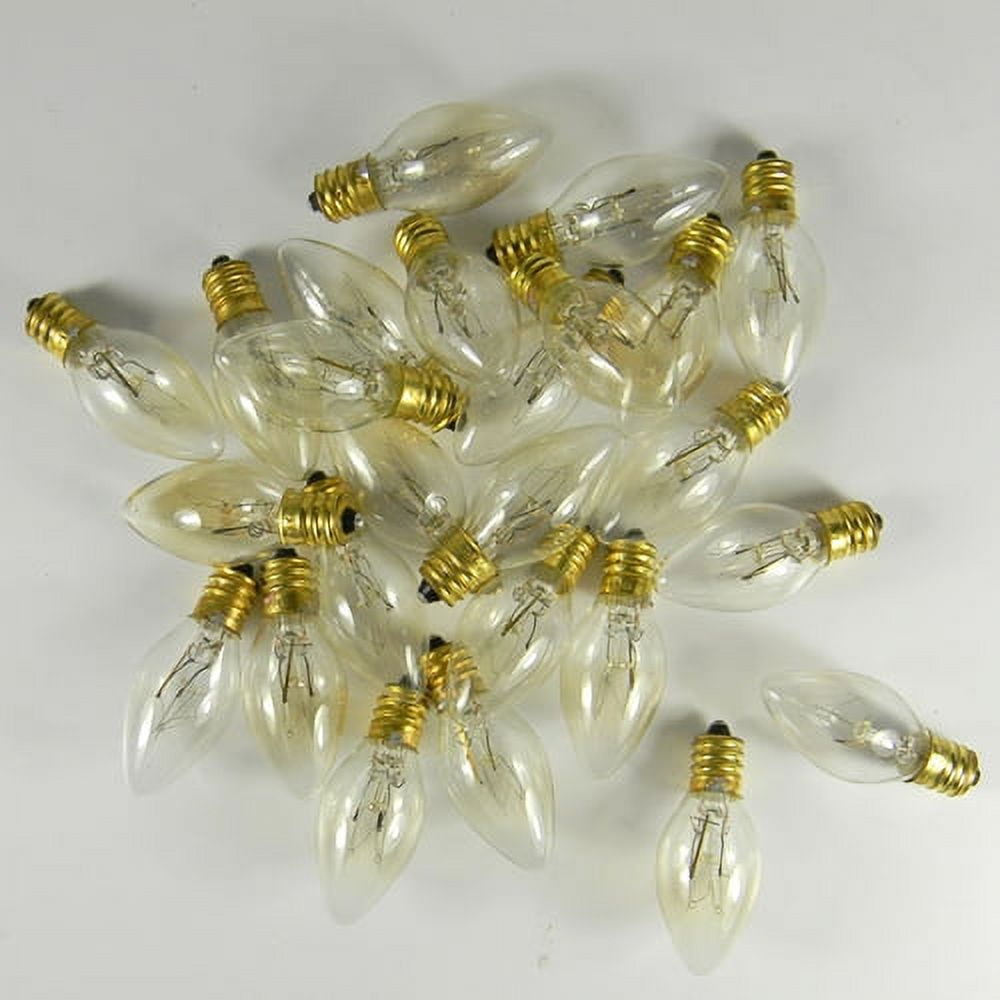Replacement Bulbs Replacement C7 Light Bulb 4W/130V E12 Base 25 Pack ...