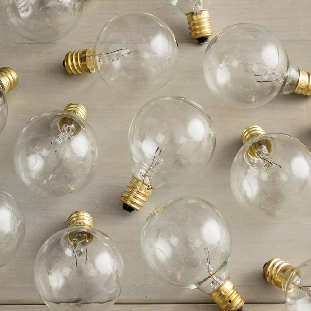 Replacement Bulbs Replacement Globe Light Bulb G40 5W/130V E12 Base ...