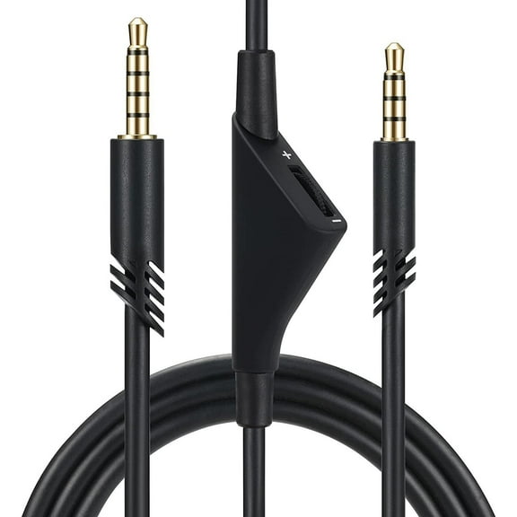 Disen Replacement Audio Cable, Braided 6.5ft Cord with Mute and Mic ...