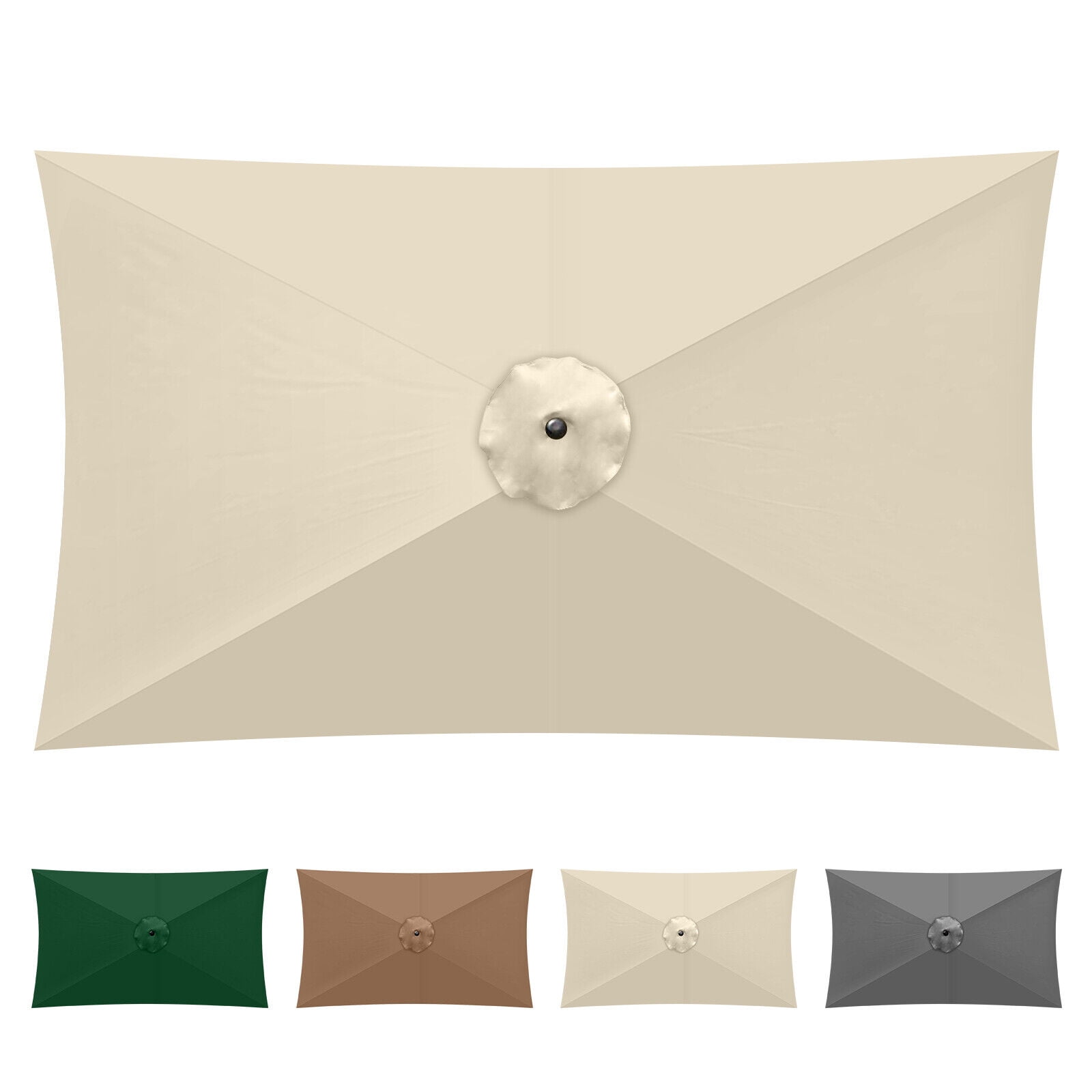 Replacement Canopy Top Cover for 10 X 6.5ft Cantilever Patio Umbrella ...