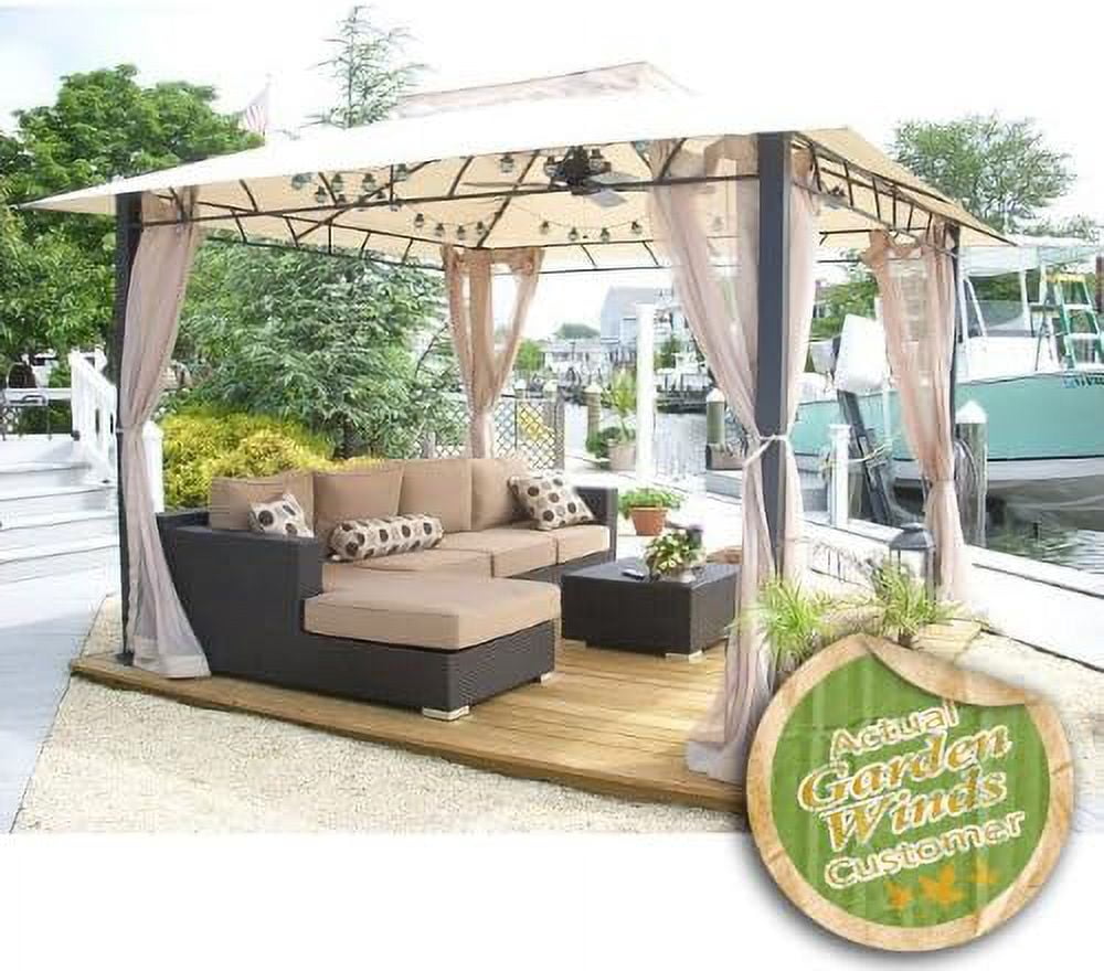 Replacement Canopy Top Cover for Target Wellington Gazebo - RipLock 500 ...