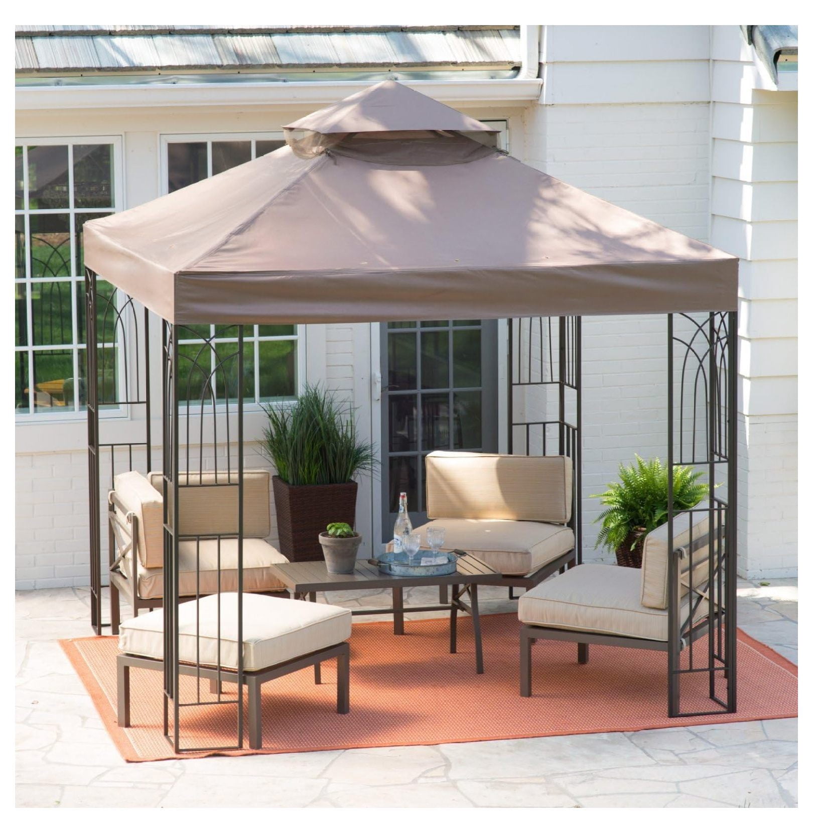 Replacement Canopy Top Cover for The Prairie Grass 8' x 8' Gazebo ...
