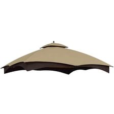 Garden Winds Universal Two-Tiered Replacement Gazebo Canopy Top, Terra ...