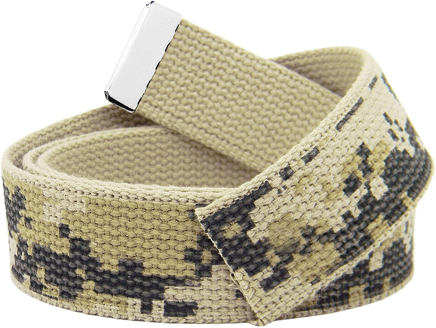 Replacement Canvas Web Belt 1.25 Military Width Silver Tip - Walmart.com