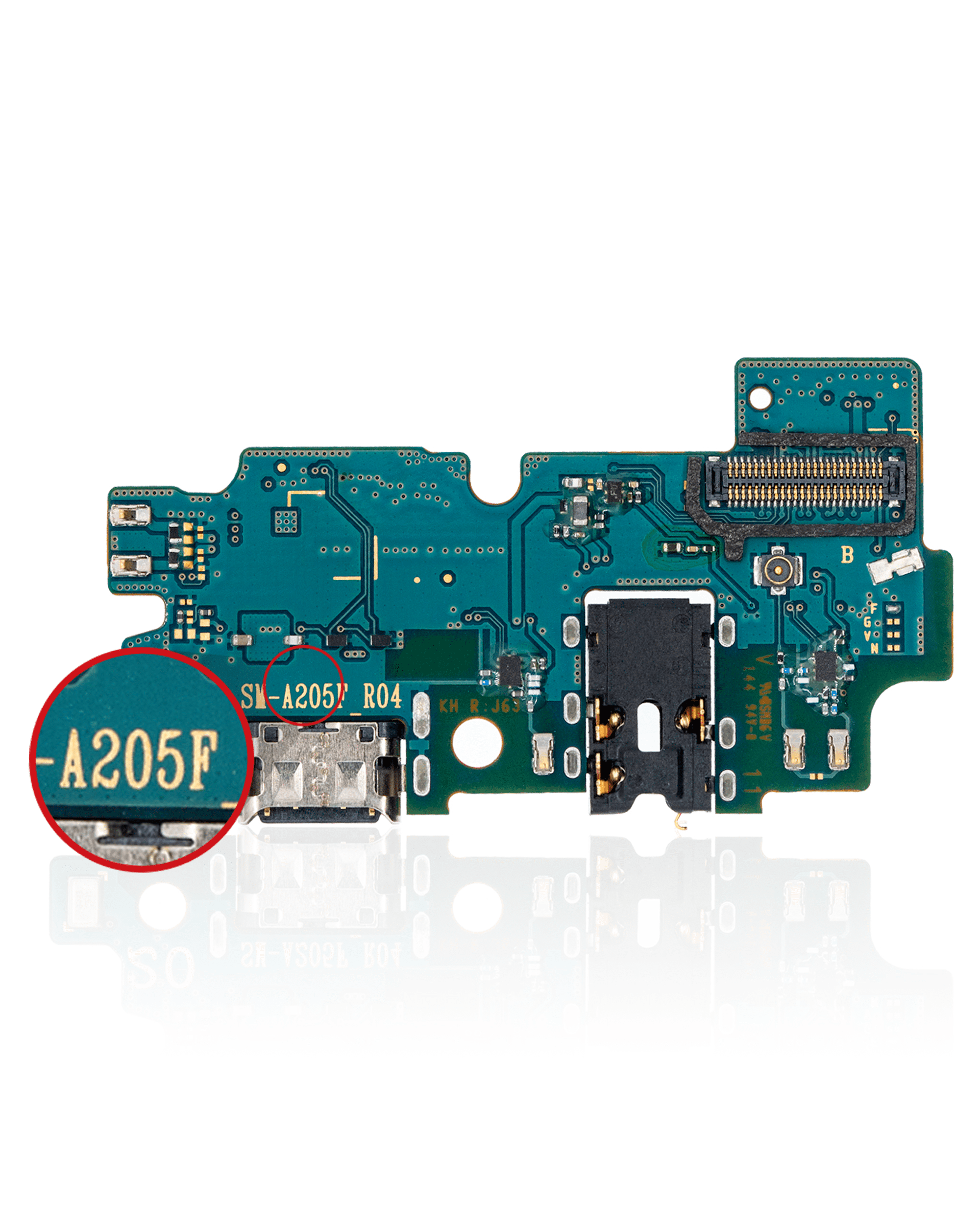Replacement Charging Port With Board Compatible For Samsung Galaxy A20 ...