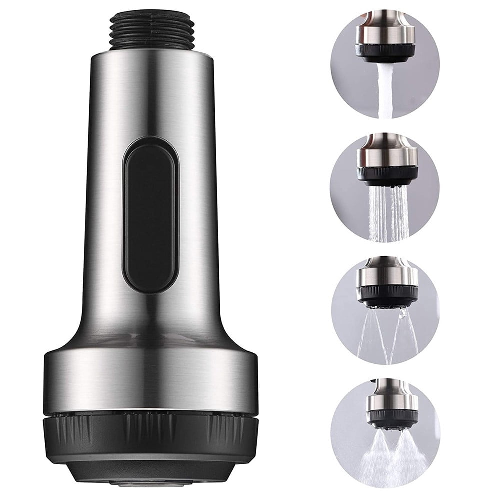 Replacement Chrome Mixer Tap Faucet Pull Out Spray Shower Head Setting ...