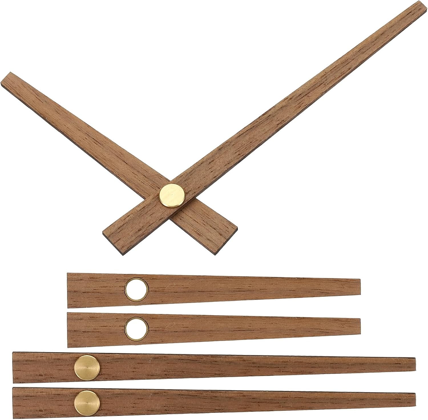 Replacement Clock Hands Kit, 3 Set Wooden Clock Mechanism Movement Wall ...