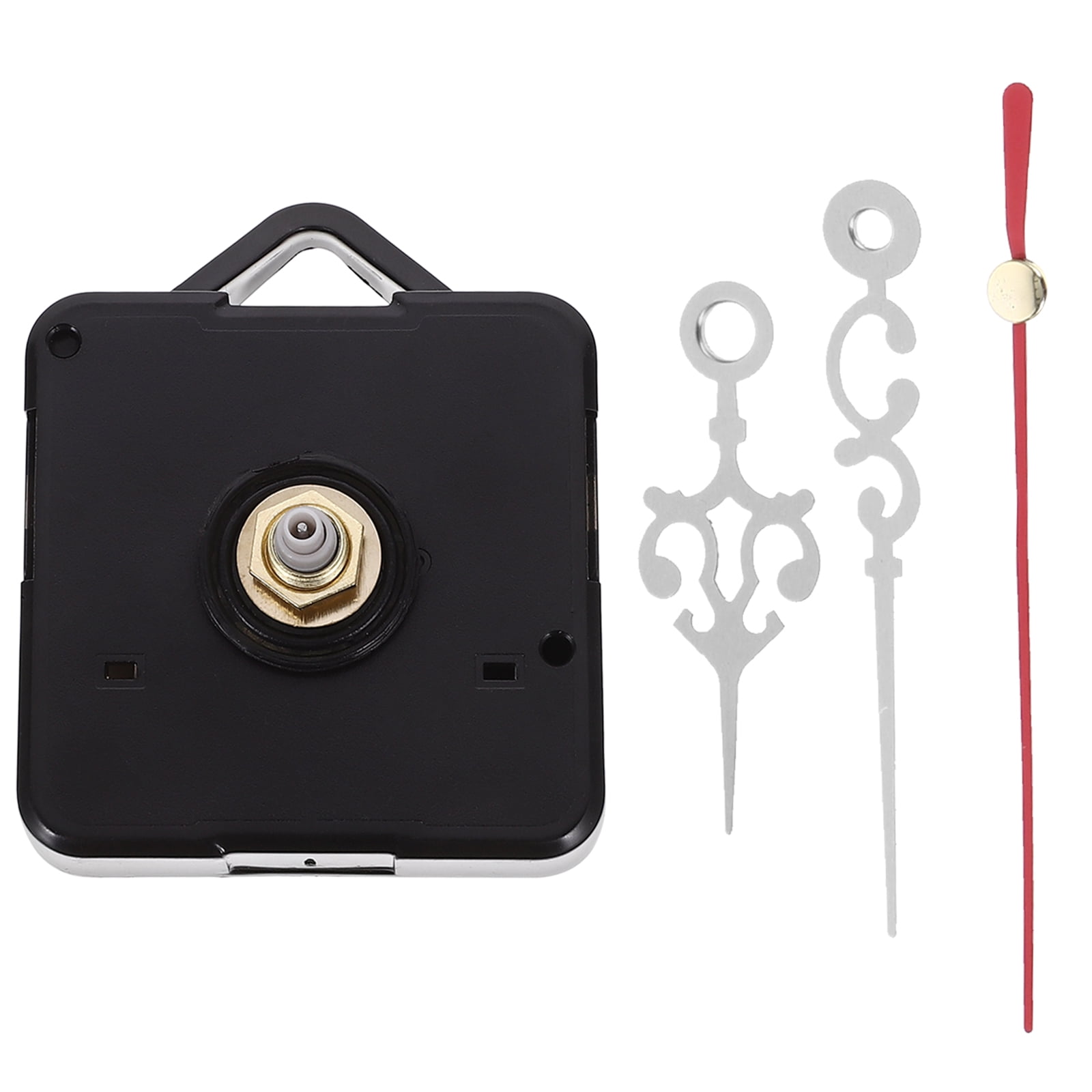 Replacement Clock Mechanism Battery Operated Works Kit Silver Wall ...