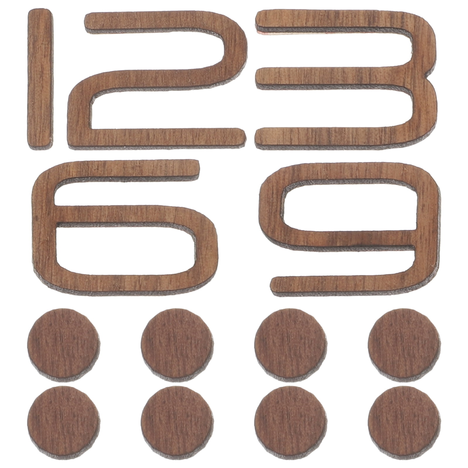 Replacement Clock Wood Numbers Clock Numerals DIY Clock Numbers Kit ...