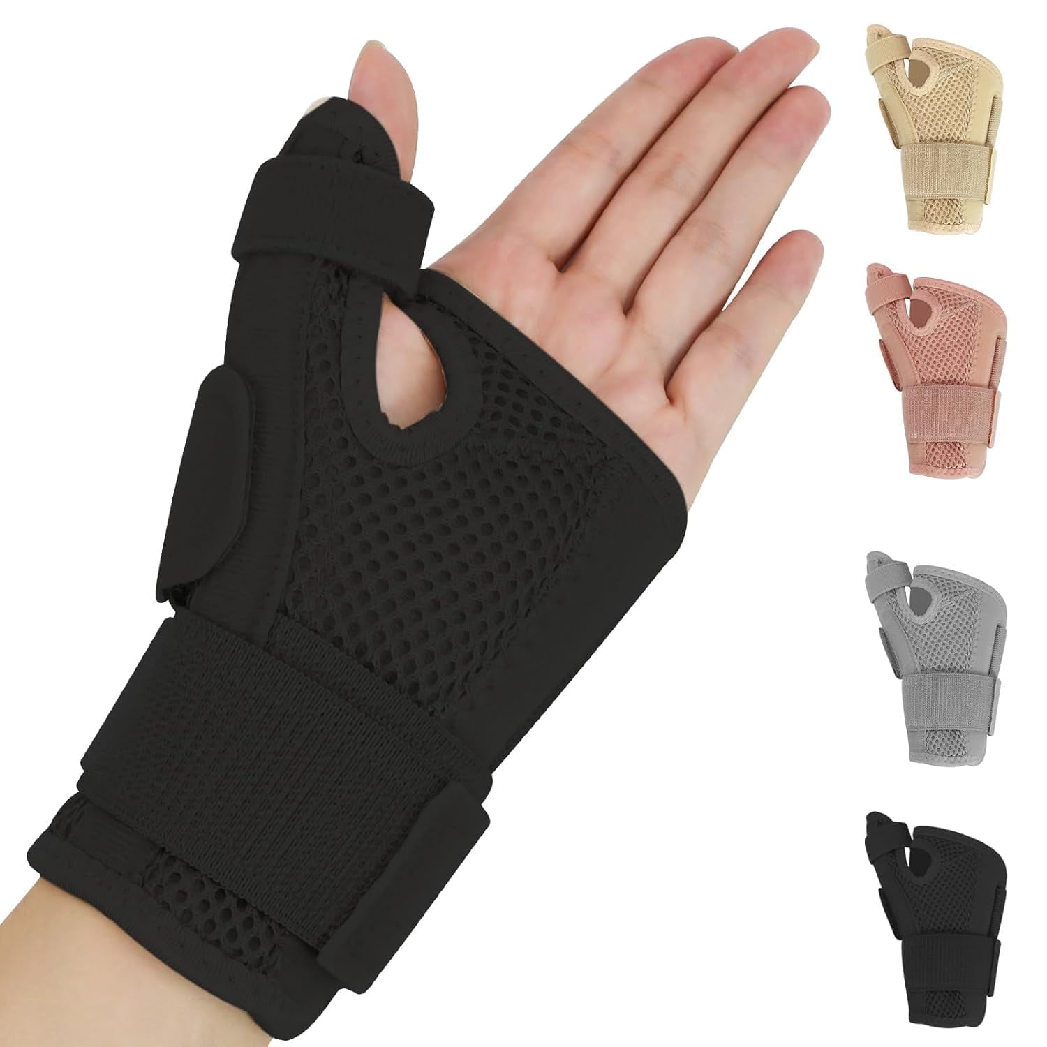 Hautllaif Thumb Support Brace, Adjustable Thumb Stabilizer Splint for ...