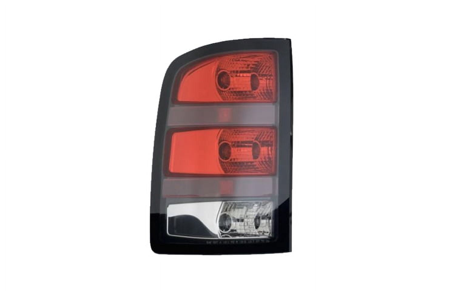 Depo 335-1949L-AS Tail Light, Lh, Outer, Chrome Housing, Red/Clear Lens ...