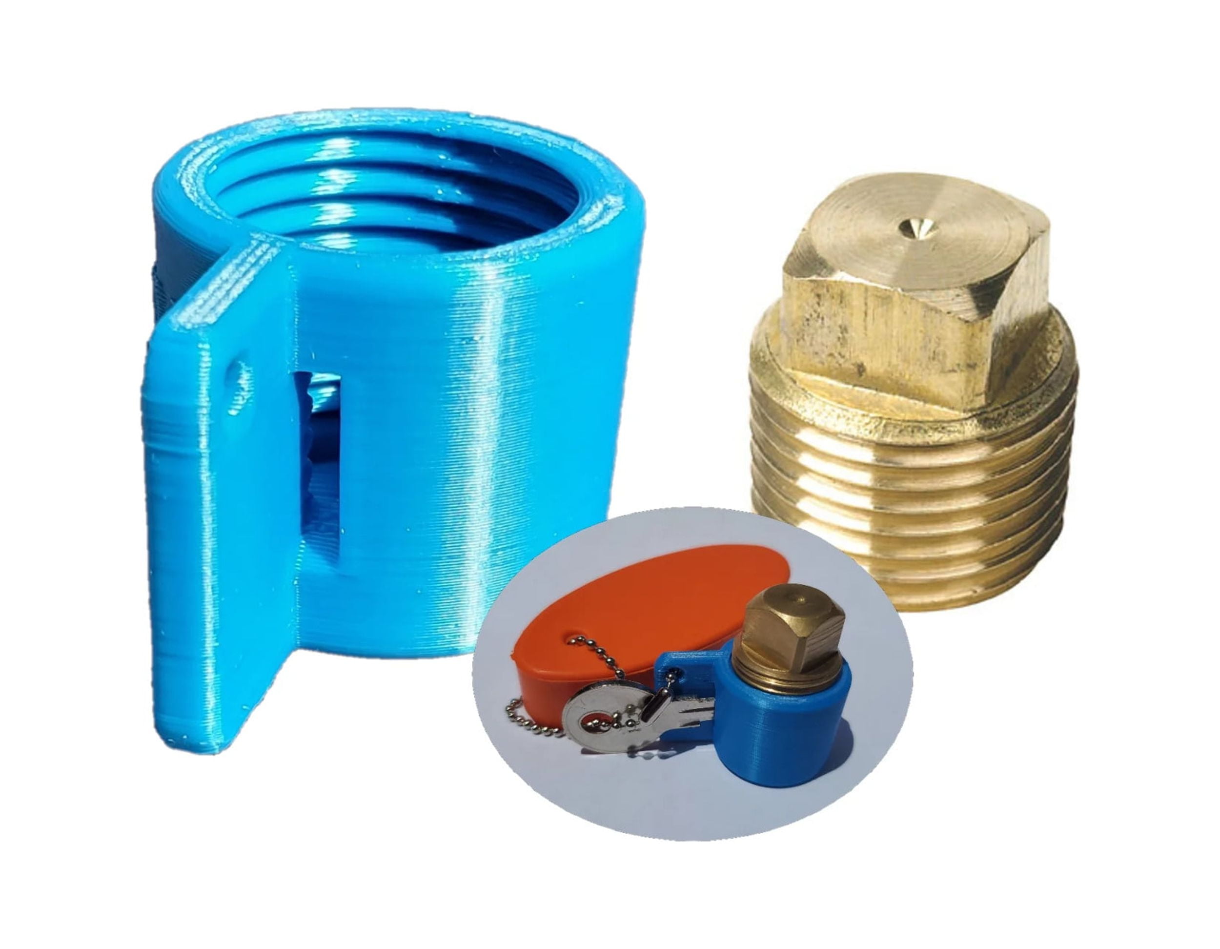 Replacement Drain 1/2 inch Drain Plug with Reminder tool - BLUE ...