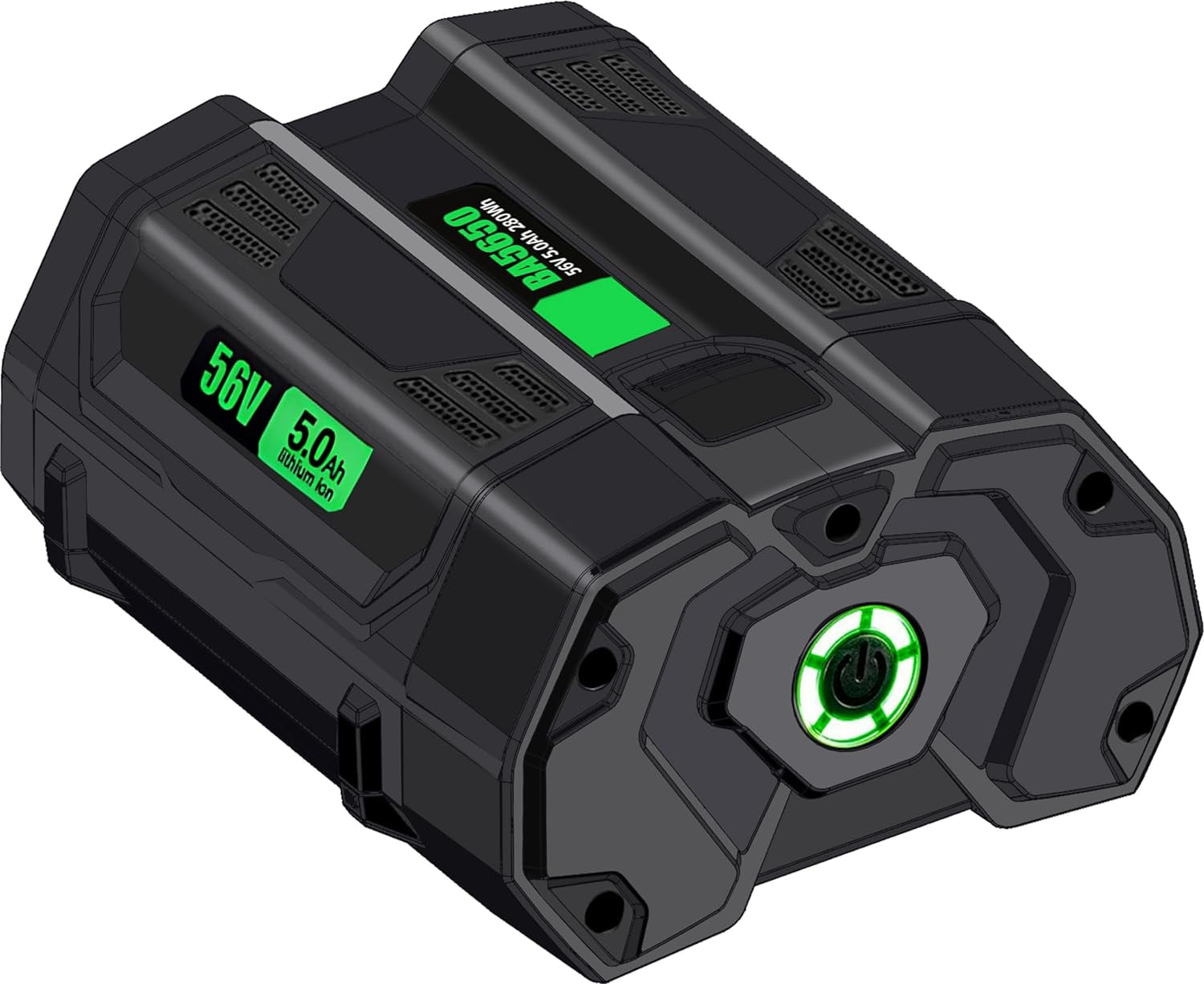 Replacement for EGO 56V 5.0 Ah Lithium Ion Battery Compatible with EGO 56V Tools BA2800 BA2800T ...