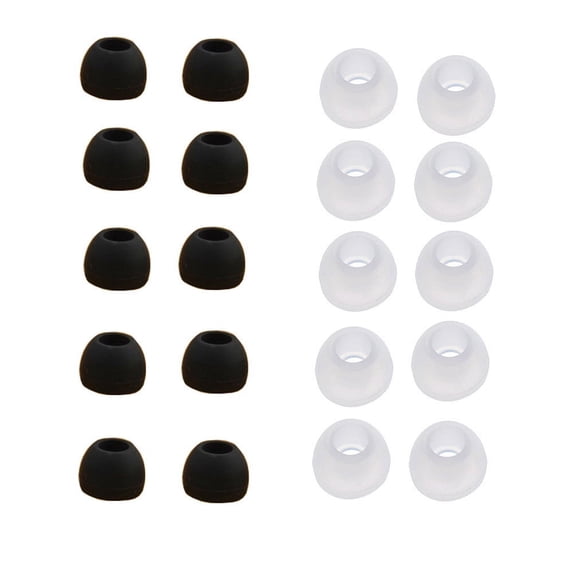 Replacement Earbuds under $5! Yannianjz 10 Pairs Medium Size Clear ...