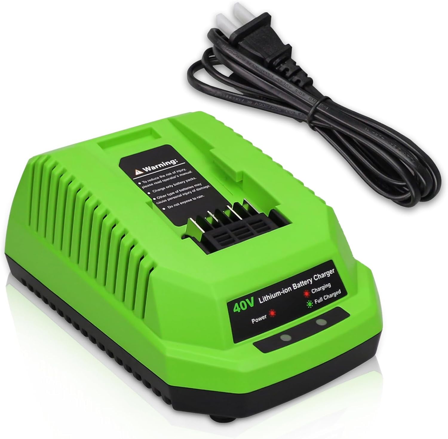 Enermalldirect Replacement Fast Charger, Compatible with Greenworks 40V ...