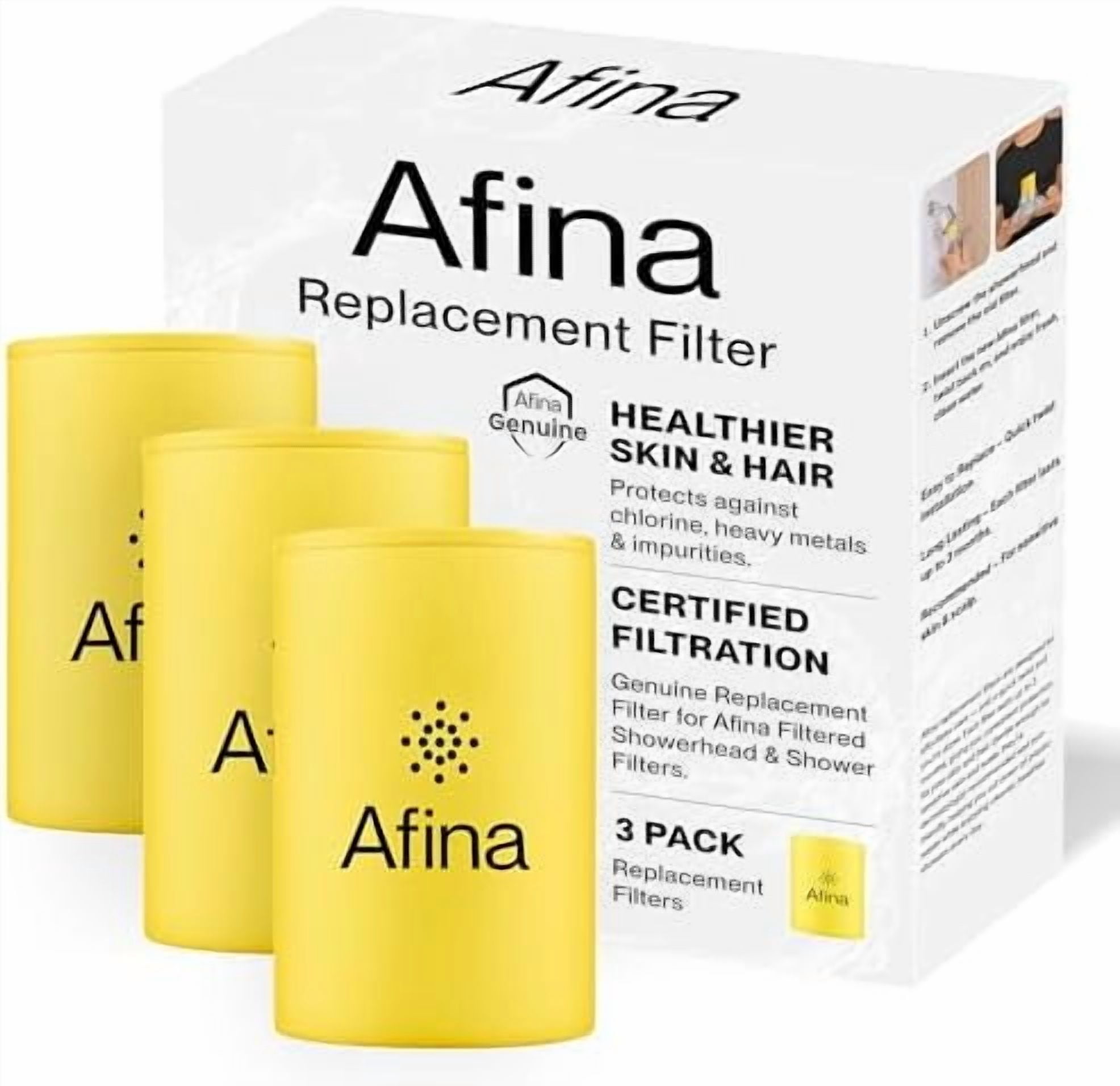Replacement Filter 3 Pack forFiltered Showerhead & Shower Filter ...