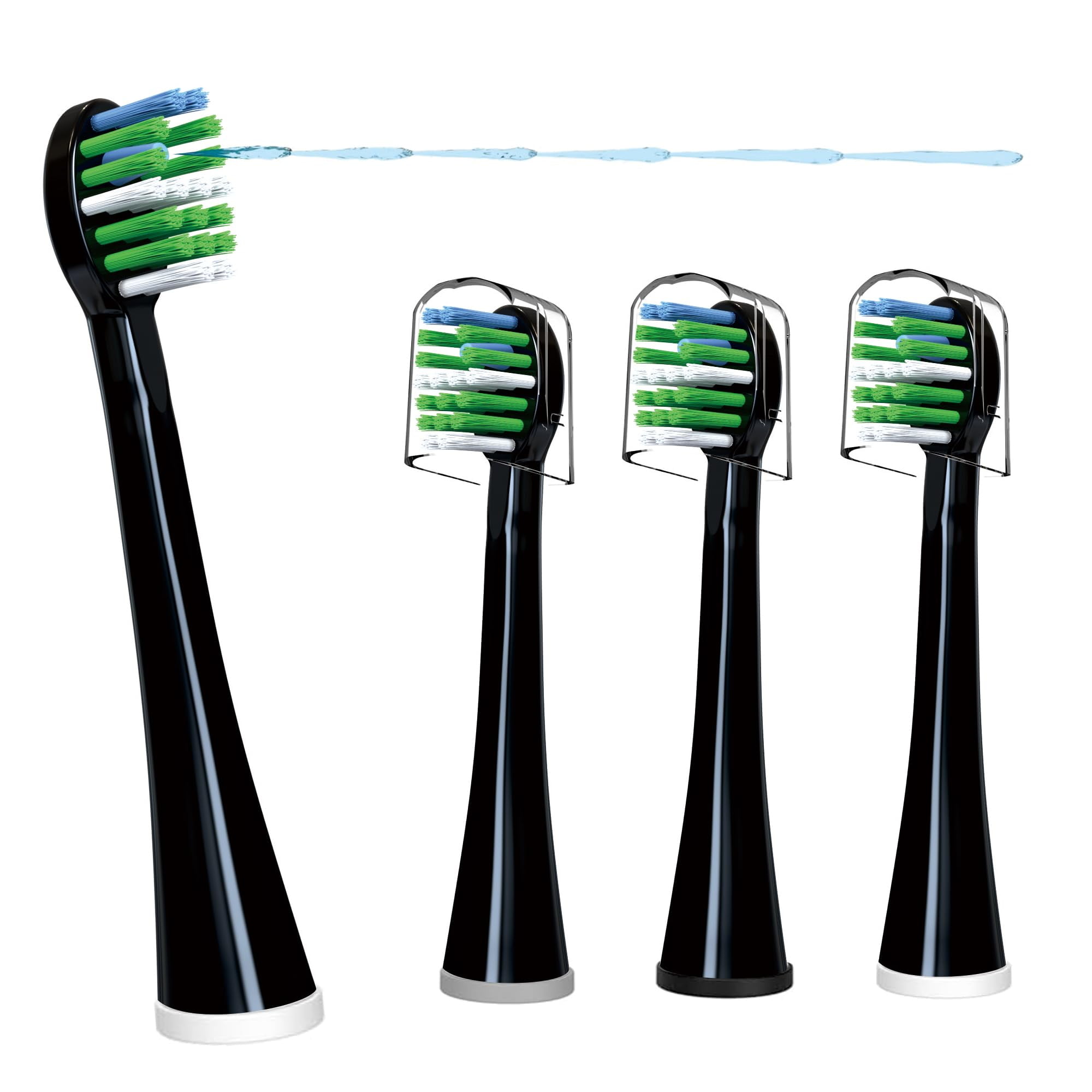 Replacement Flossing Toothbrush Heads Compatible with WaterPik Sonic ...
