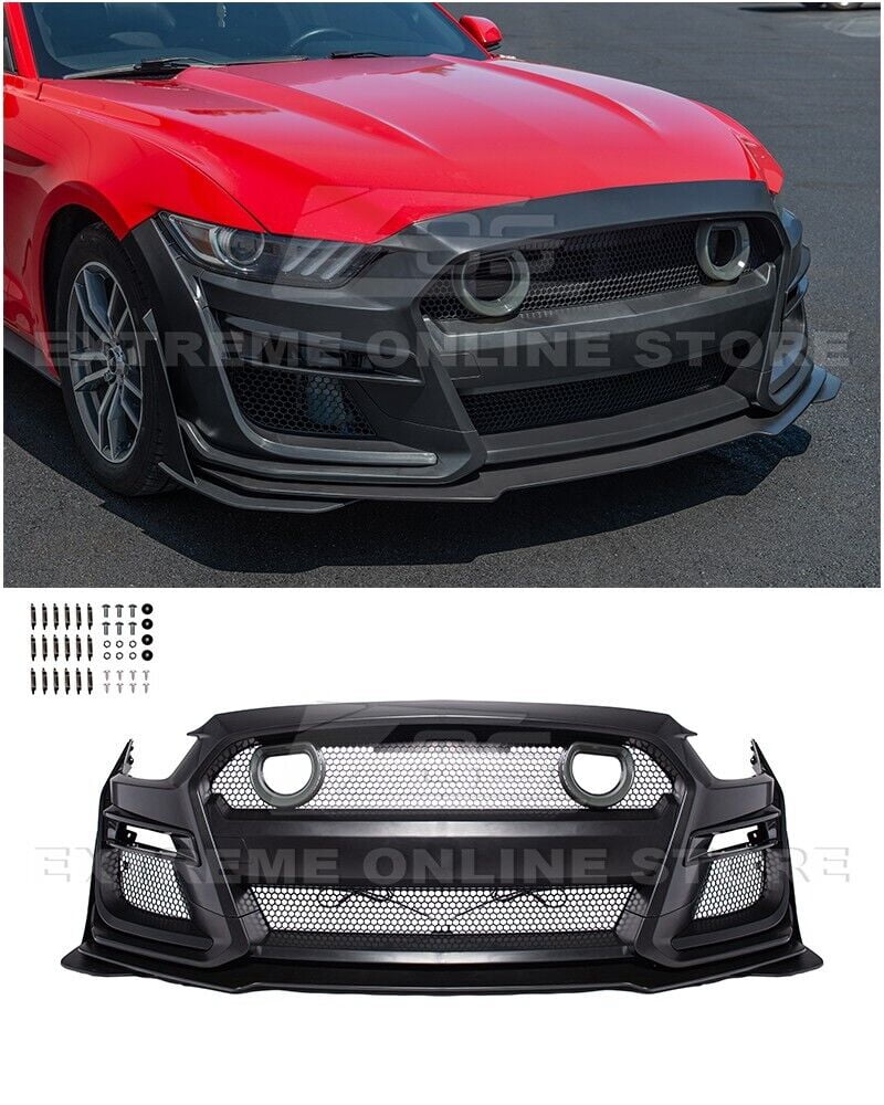 Replacement For 2015-2017 Ford Mustang | GT500 Style Polyurethane ...