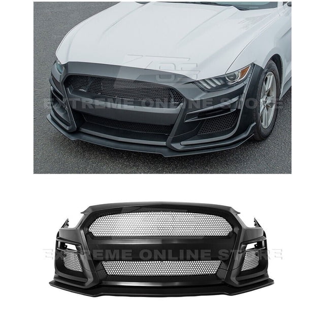 Replacement For 2015-2017 Ford Mustang | GT500 Style Polyurethane ...