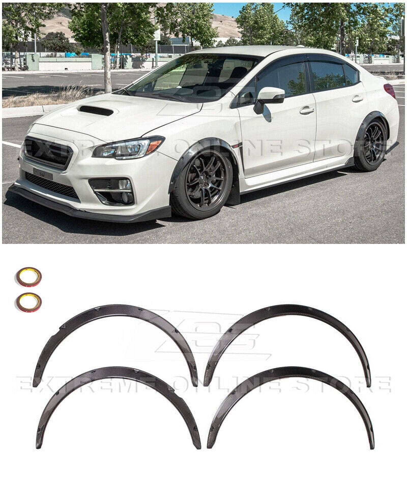 Replacement For 2015-2021 Subaru WRX STi Models | ChargeSpeed Style Carbon Fiber Front & Rear ...