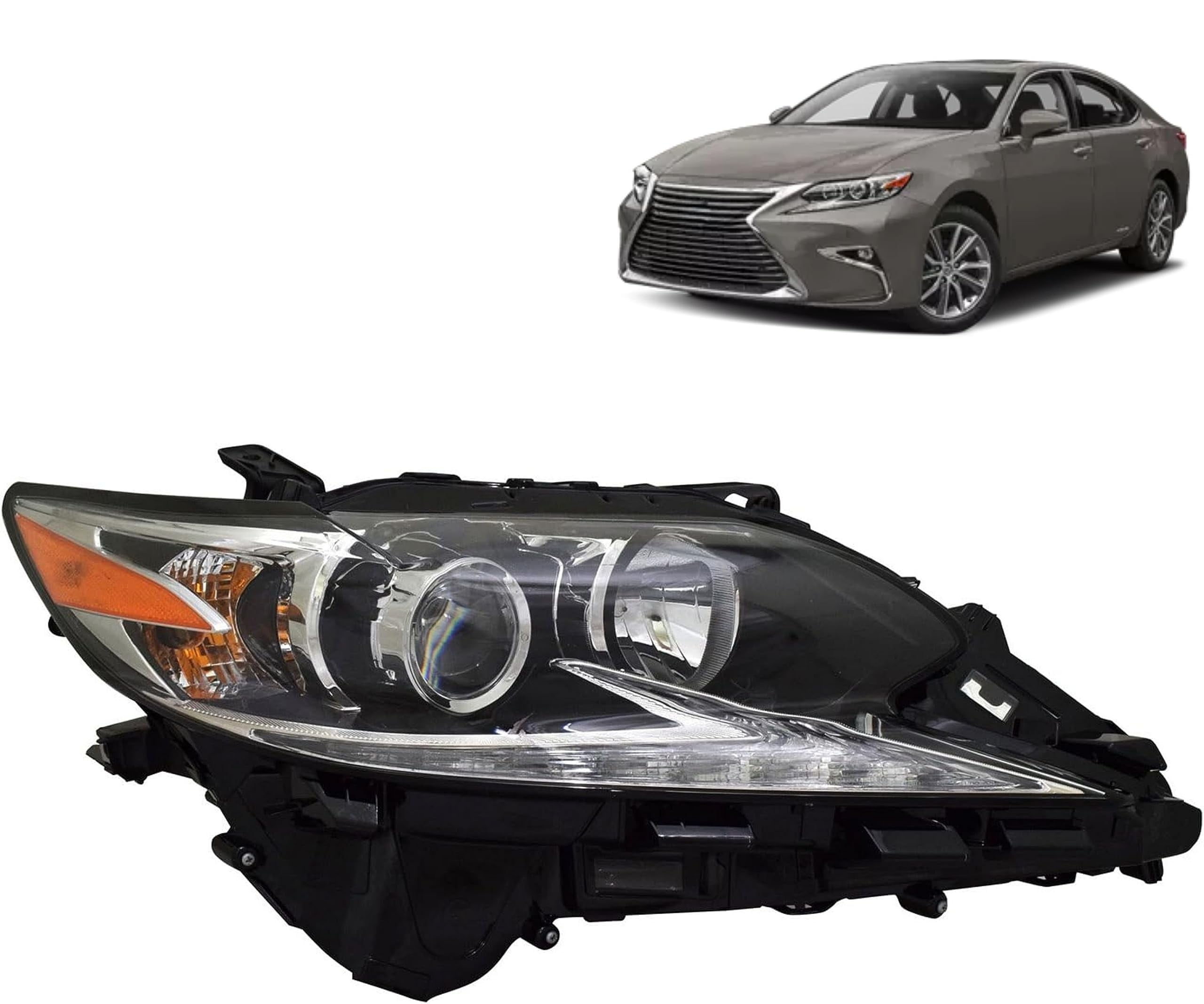 Replacement For Lexus 2016 2017 2018 ES300h - ES350 Sedan LED & Halogen ...