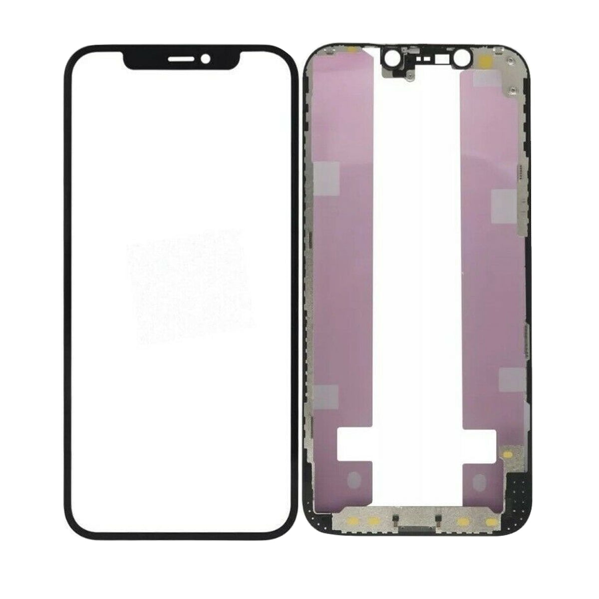 Replacement Front Top Glass With Frame Adhesive OCA For Apple iPhone 12 ...