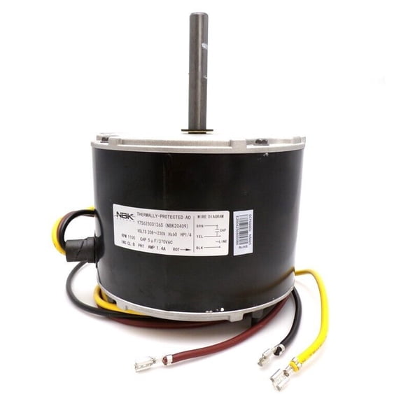 Replacement GE Genteq 1/5 HP 230v 810 RPM Condenser FAN Motor ...
