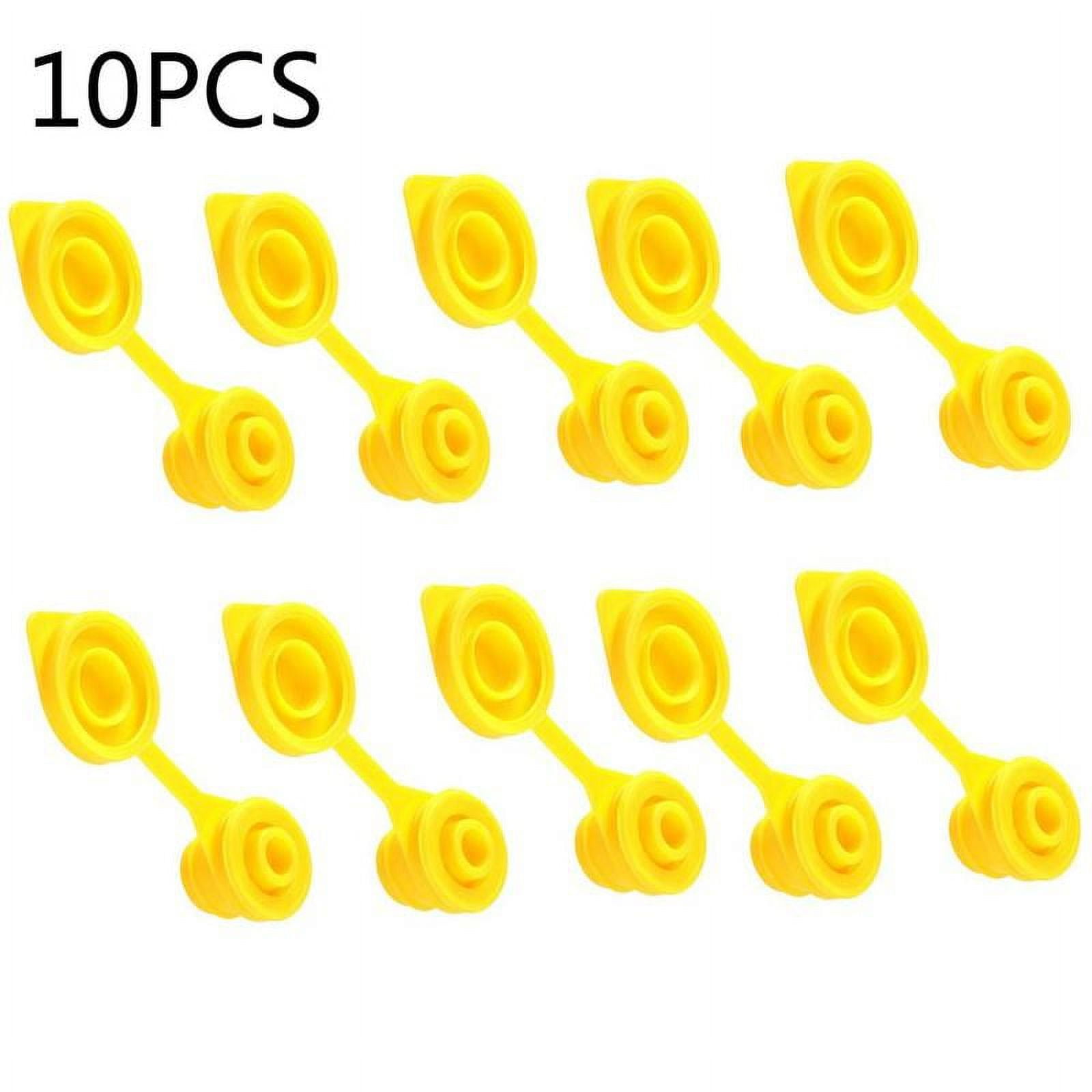 Replacement Gas Can Fuel Jug Vent Caps Plug Eagle Chilton 10Pcs Yellow ...