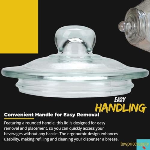 Replacement Glass Lid for Glass Beverage Dispenser, Glass Beverage ...