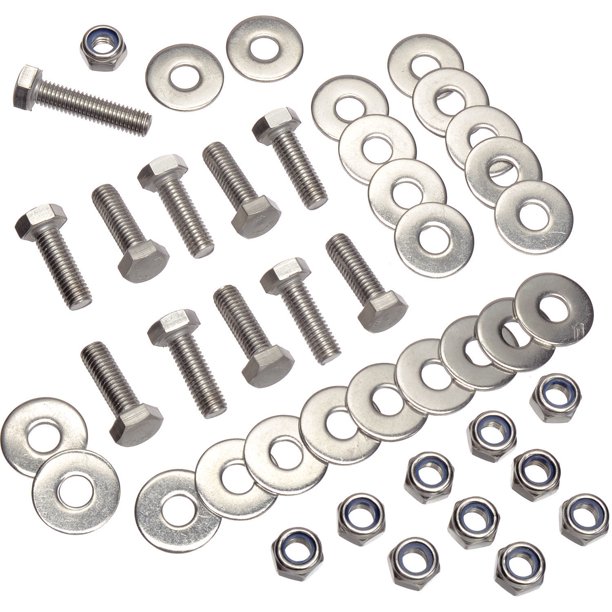 Replacement Hardware for Base for 72" & 96" Steel Bench with Back Rest ...