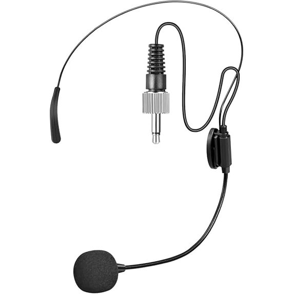Replacement Headset Microphone with 3.5mm Locking Screw Plug ...