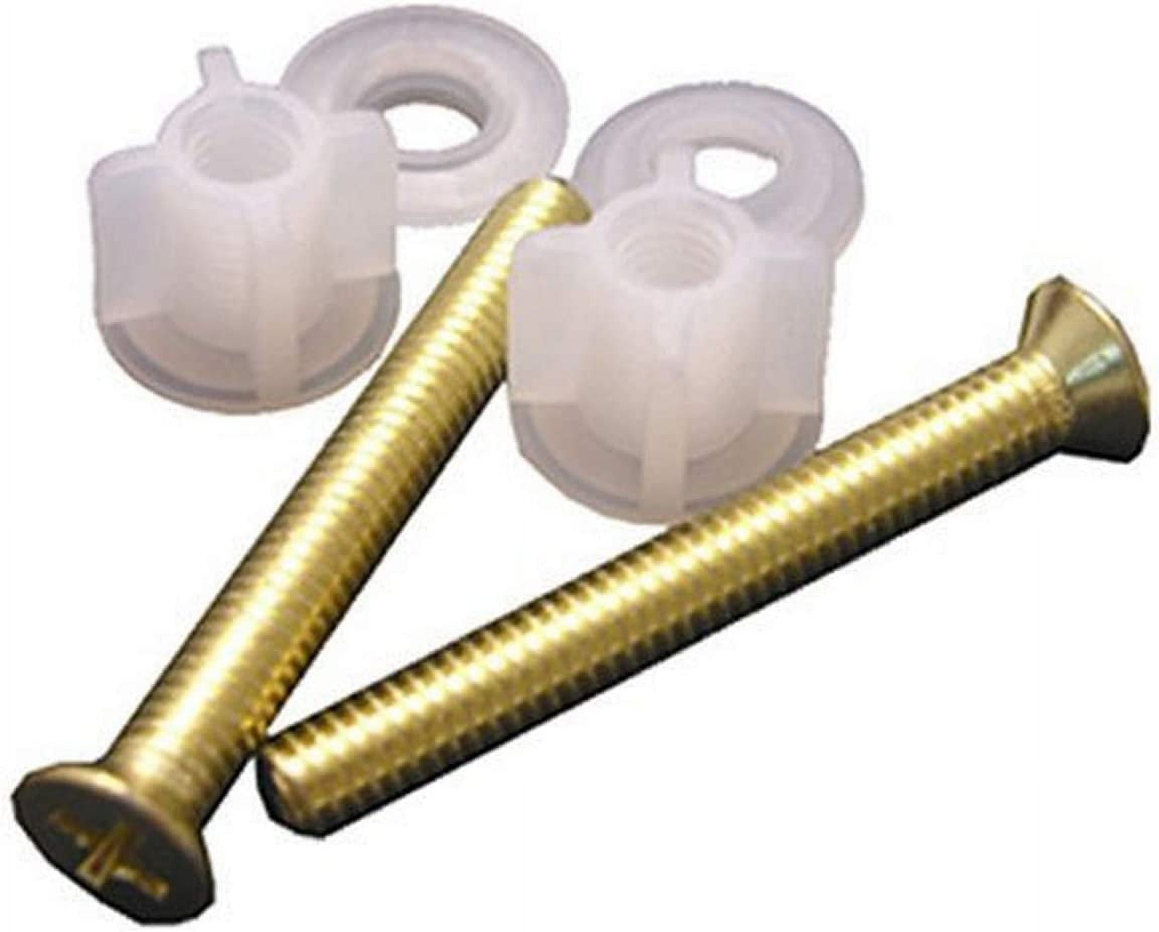 Replacement Hinge Brass Bolts, Washers and Nuts for Wooden Toilet Seats ...