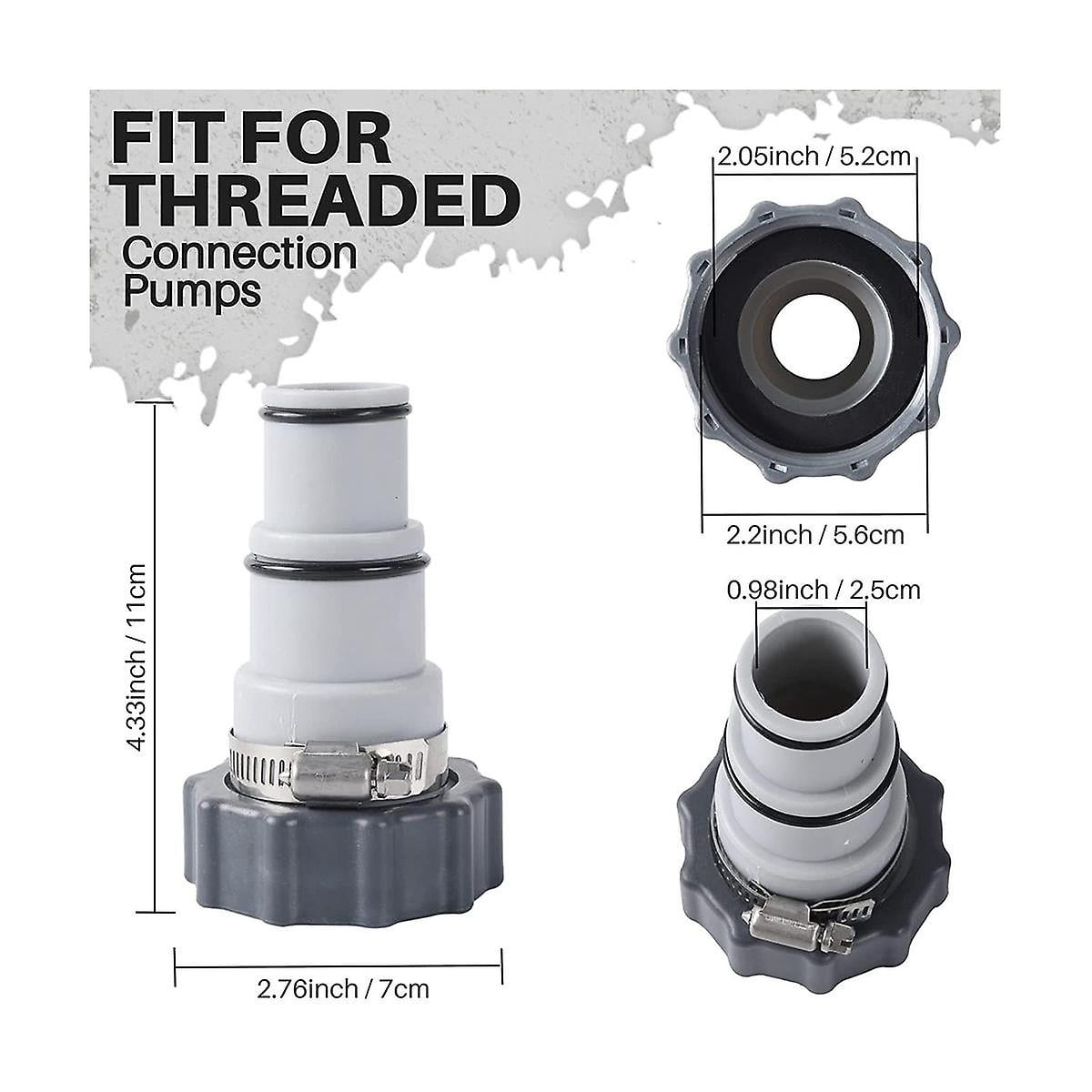 Replacement Hose Drain Plug Connector Adapter Kit Pool Drain Adapter,1. ...