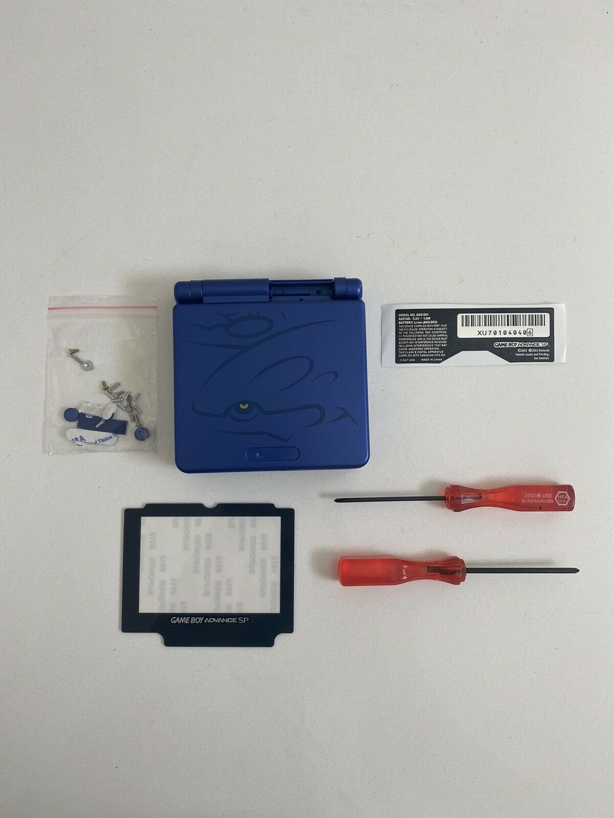 Replacement Housing for Nintendo GBA Game Boy Advance SP Shell Blue ...