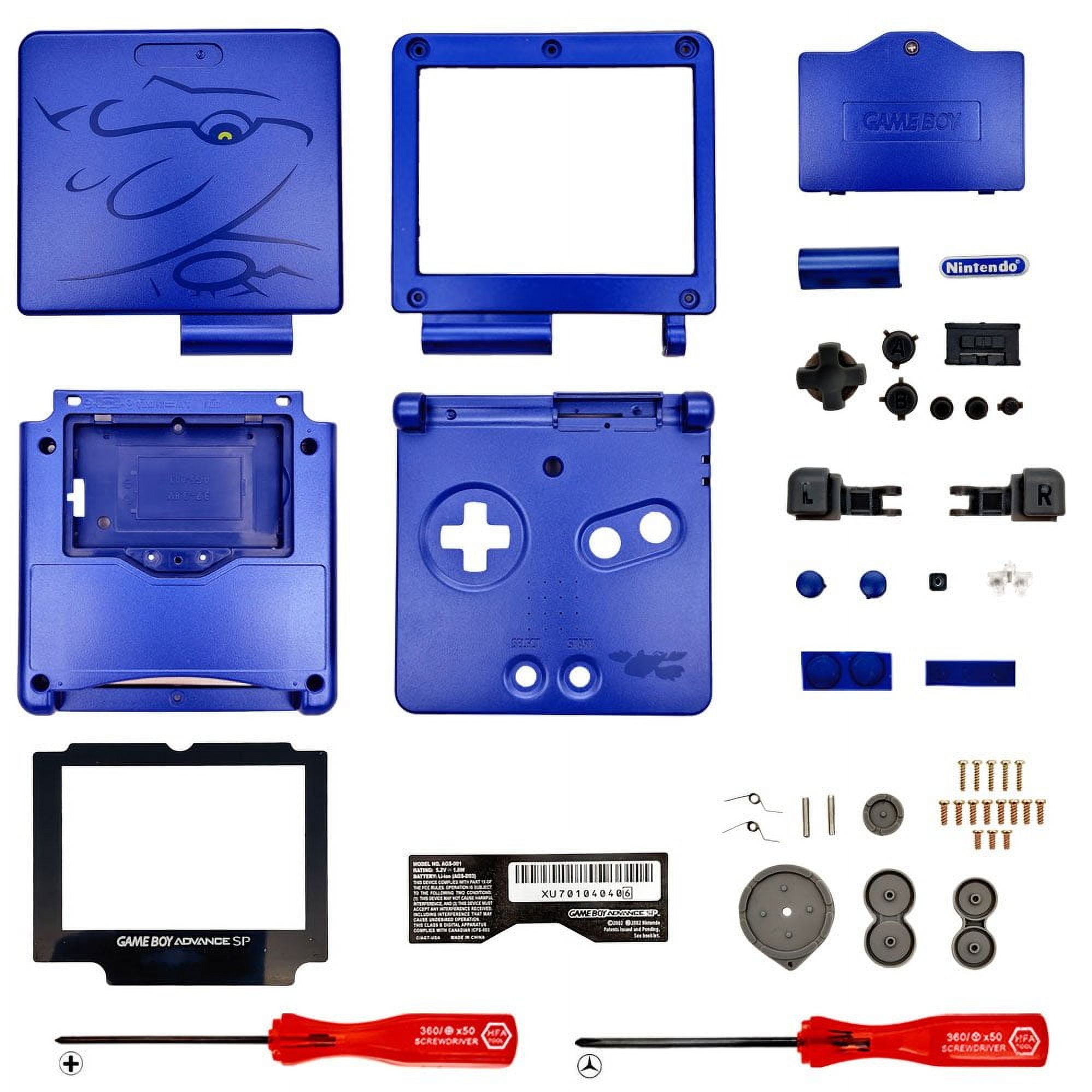 Replacement Housing for Nintendo GBA Game Boy Advance SP Shell Blue ...