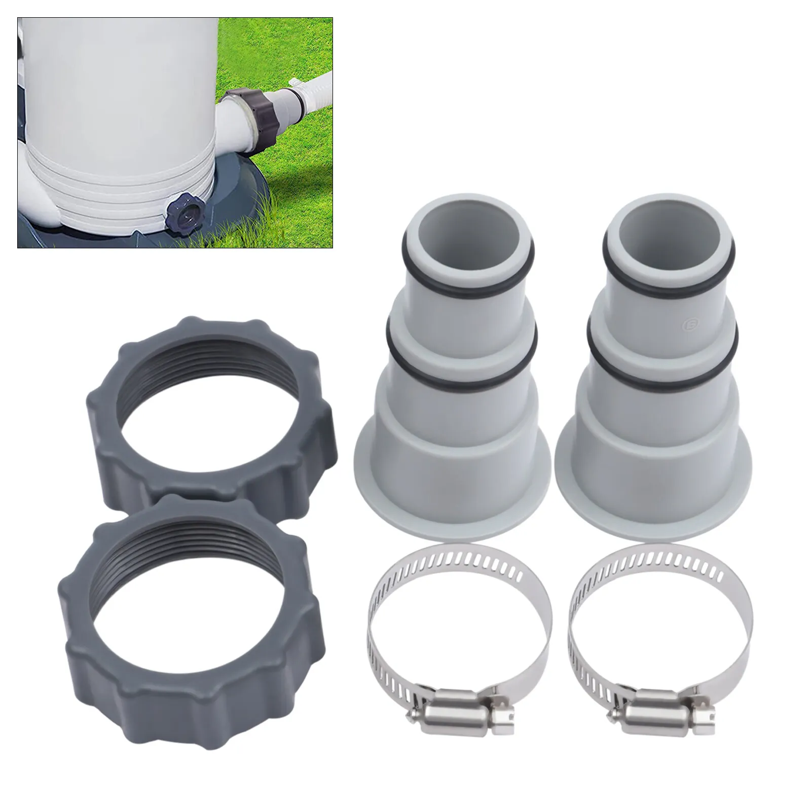 Replacement Intex Hose Adapter Pool Filter Pump Parts Conversion Kit ...