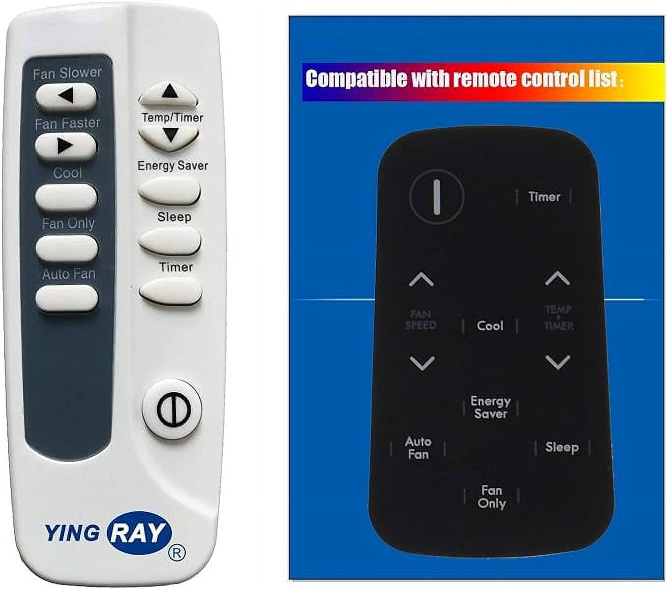 Replacement for Kenmore Air Conditioner Remote Control 5304476181 for ...