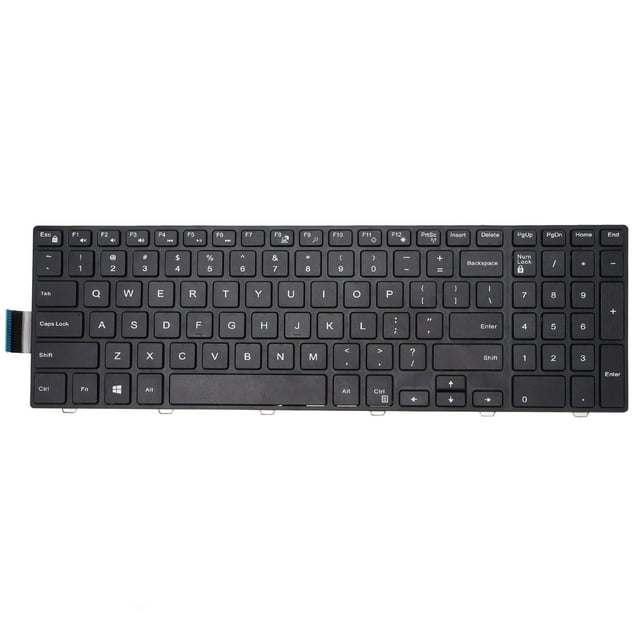 Replacement Keyboard Suitable for Dell Inspiron 15 3000/15 5000/17‑5000 ...