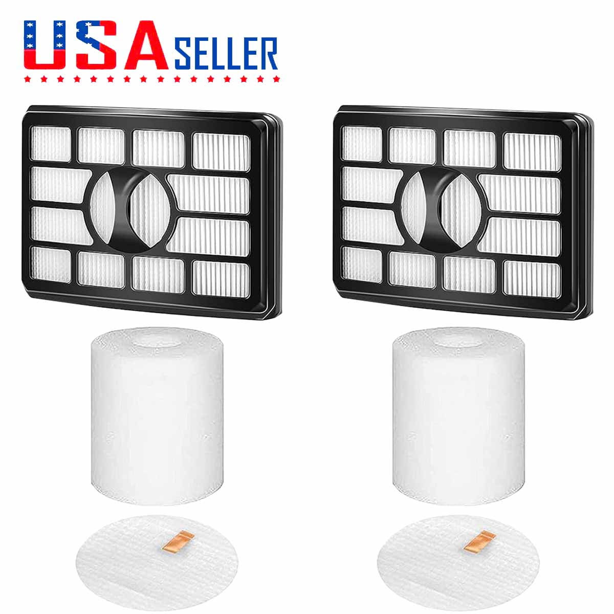 Replacement Kit, 2 HEPA & 2 Foam & 2 Felt Filter Fits Shark Rotator Pro ...