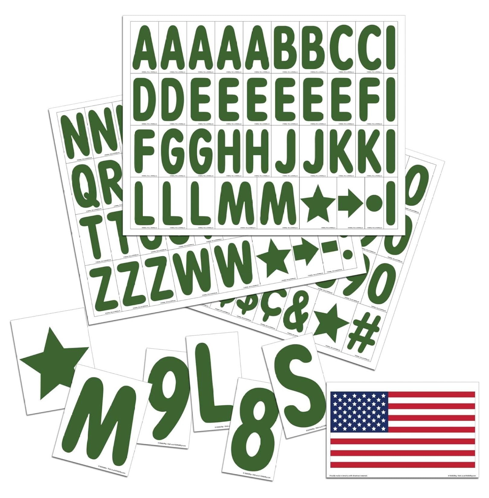 Replacement Letter Set and Character Storage Box for White Message ...