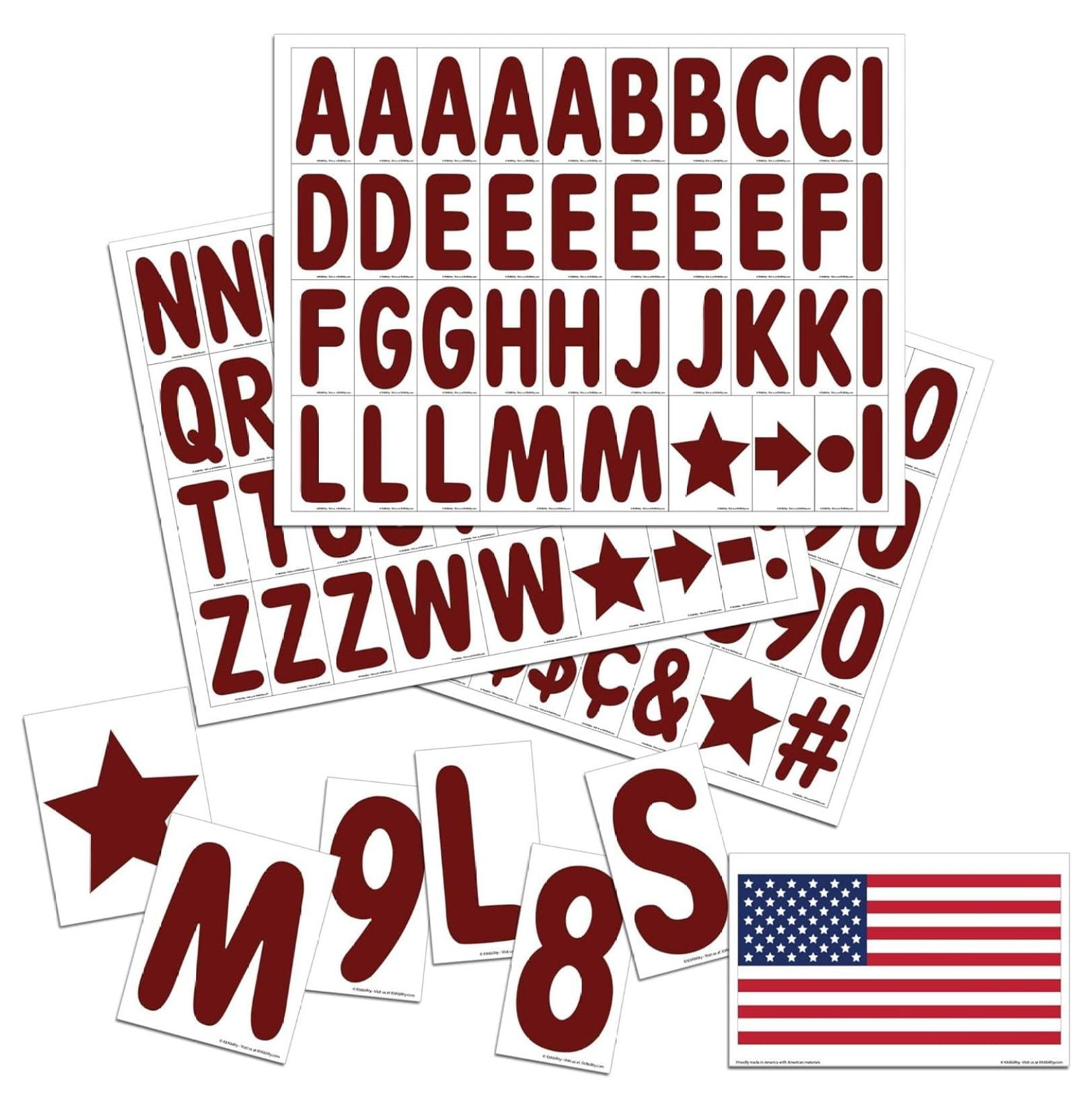 Replacement Letter Set and Character Storage Box for White Message ...