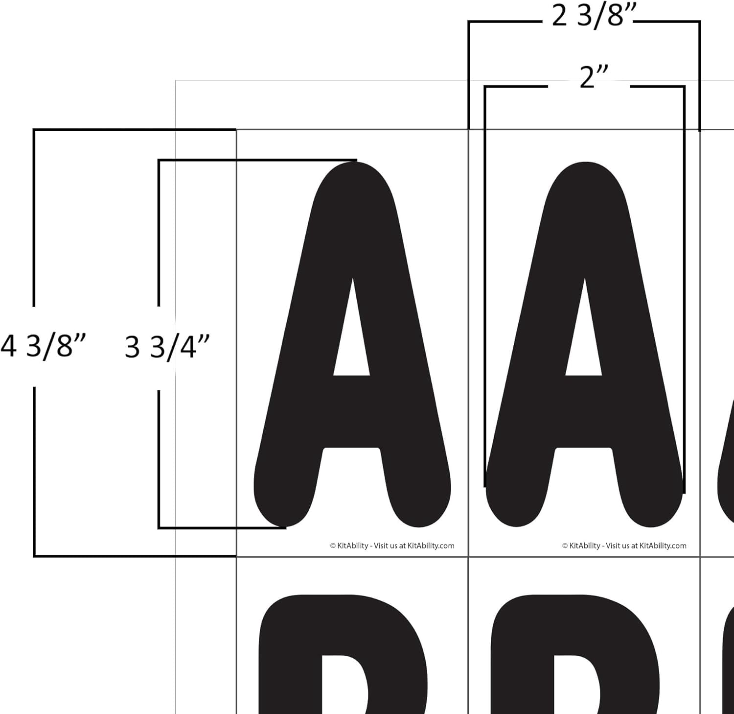Replacement Letters for White Message Board Sidewalk Signs with 4 Inch ...