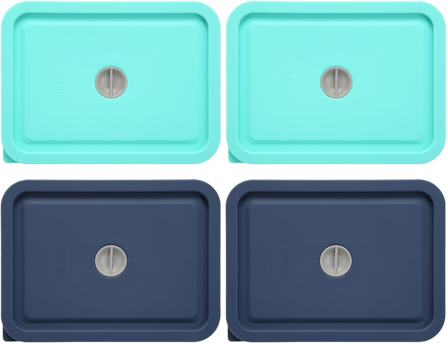 Replacement Lids for Pyrex 7210-PC 3 Cup Rectangle, Silicone Storage ...