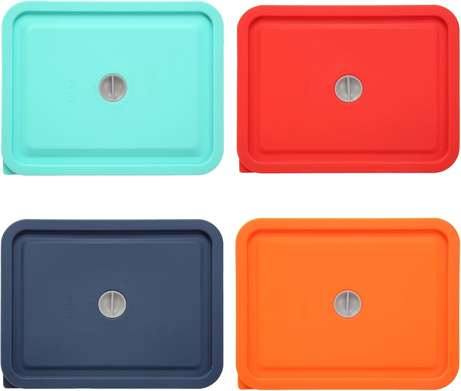 Replacement Lids for Pyrex 7211-PC 6 Cup Rectangle, Silicone Storage ...