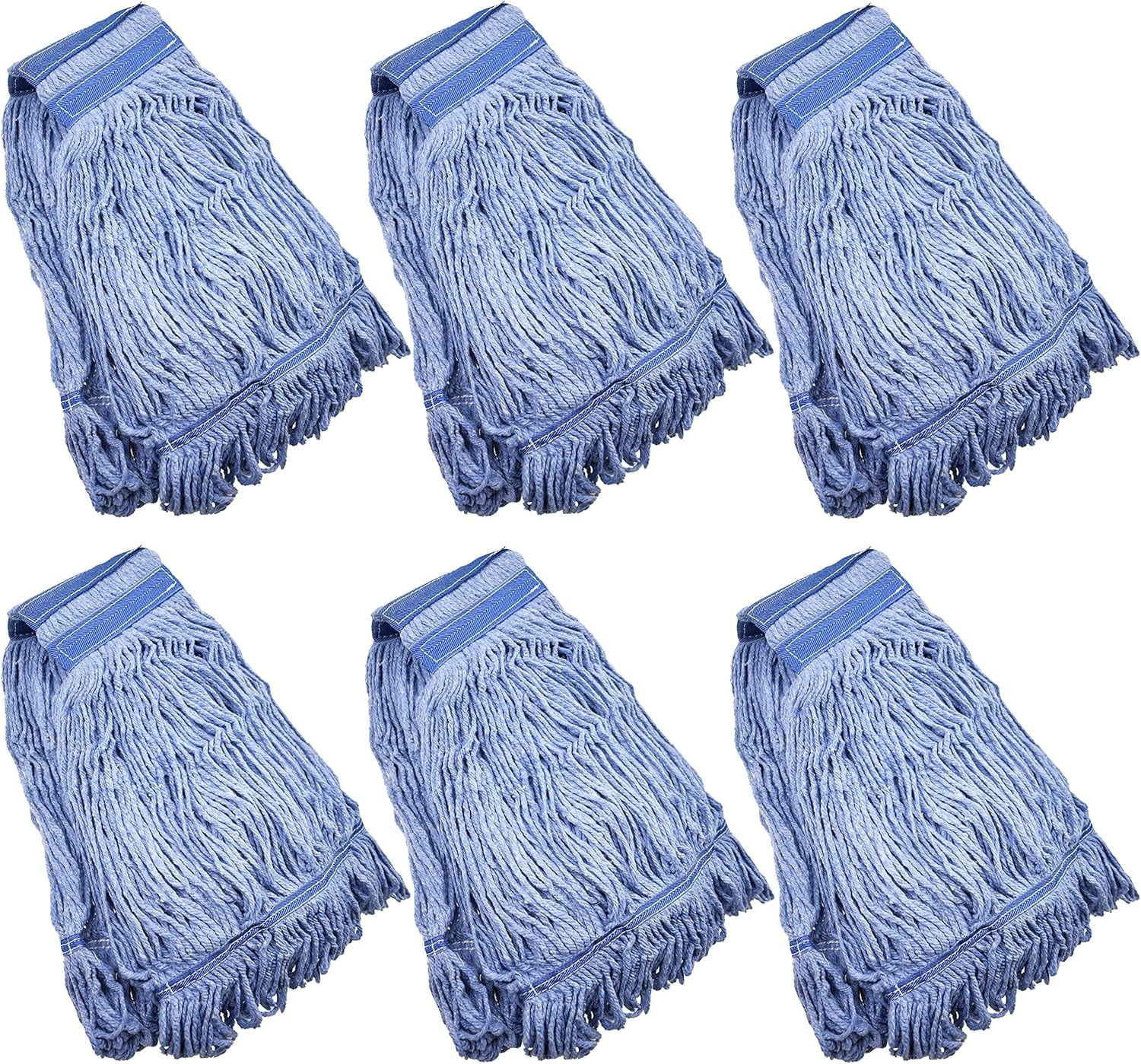 Replacement Mop Head Commercial Heavy Duty String Blue Wet Mop Heads ...