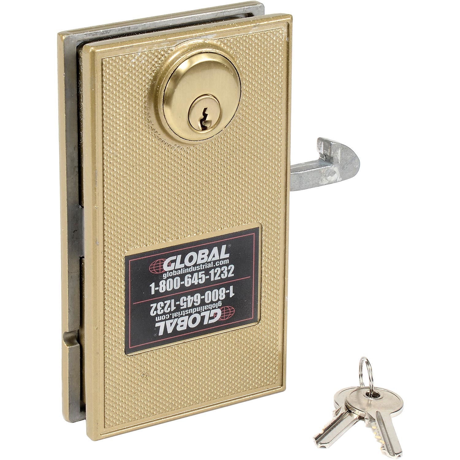 Global Industrial 603CP138 Mortise Door Lock with 2 Keys for Sliding ...