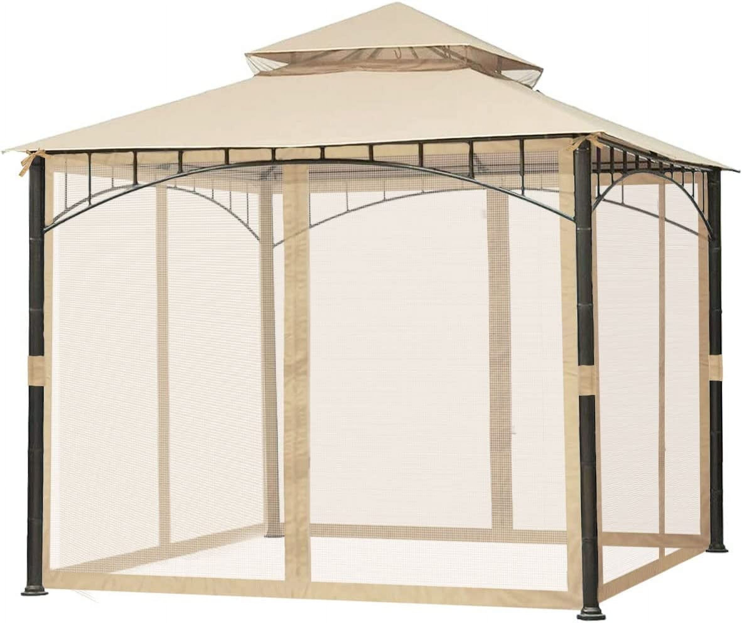 Replacement Mosquito Netting Screen Walls for Gazebo Size 10 Ft X 10 Ft ...