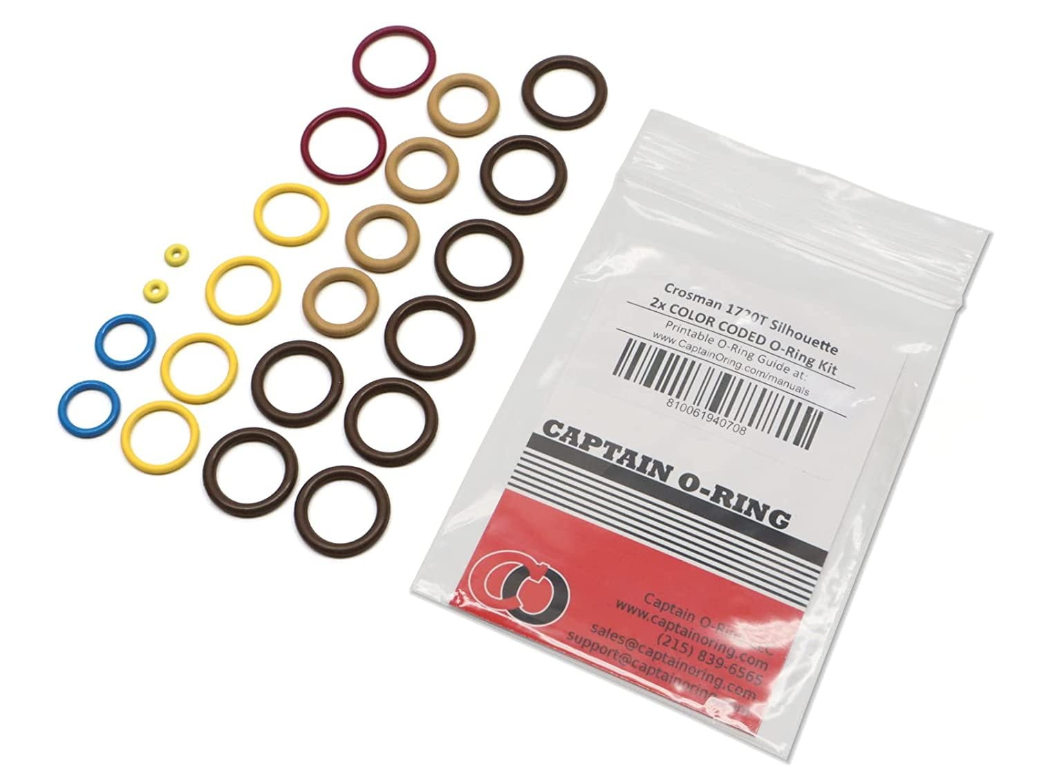 Replacement O-Ring Kit for Crosman 1720T Target PCP Pistol .177 Full 2X ...